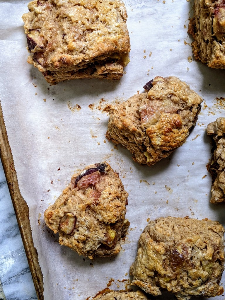 Fig & Brown Butter Scones - In The Wild Heart Kitchen